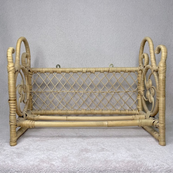 Accents | Vintage Bamboo Wrapped Boho Wall Shelfbohemianhippie Home ...